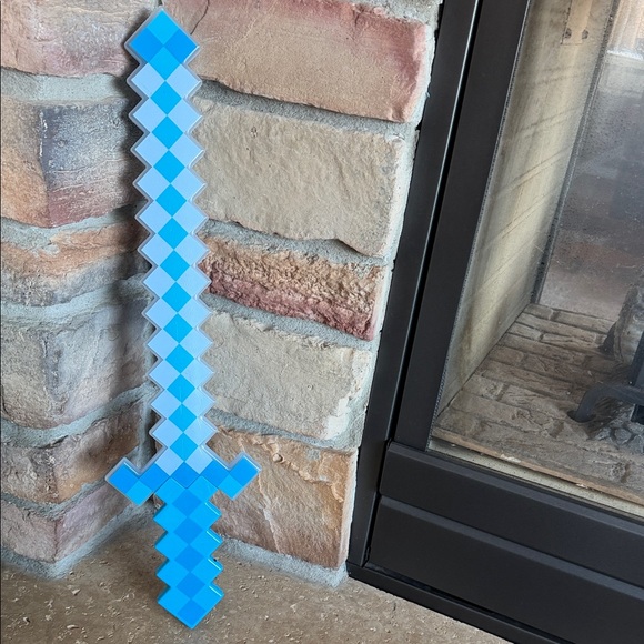 Minecraft | Toys | Minecraft Light Up Warrior Blue Adventure Sword ...